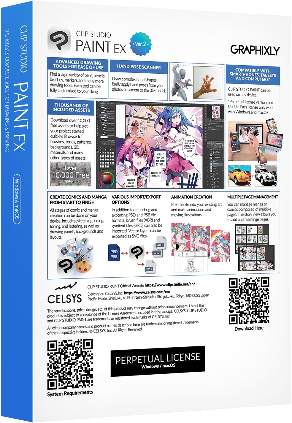 Clip Studio Paint EX - Version 2 Perpetual License – Purplus
