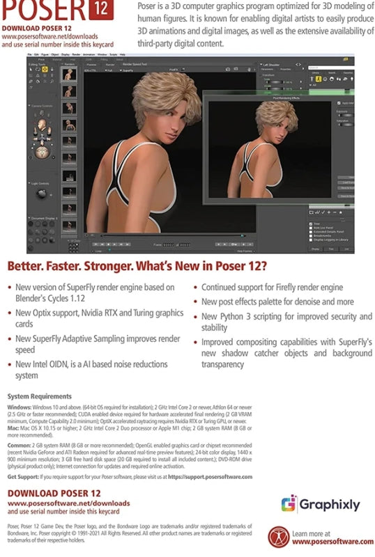 Poser 12 - 3D Graphics Software – Purplus